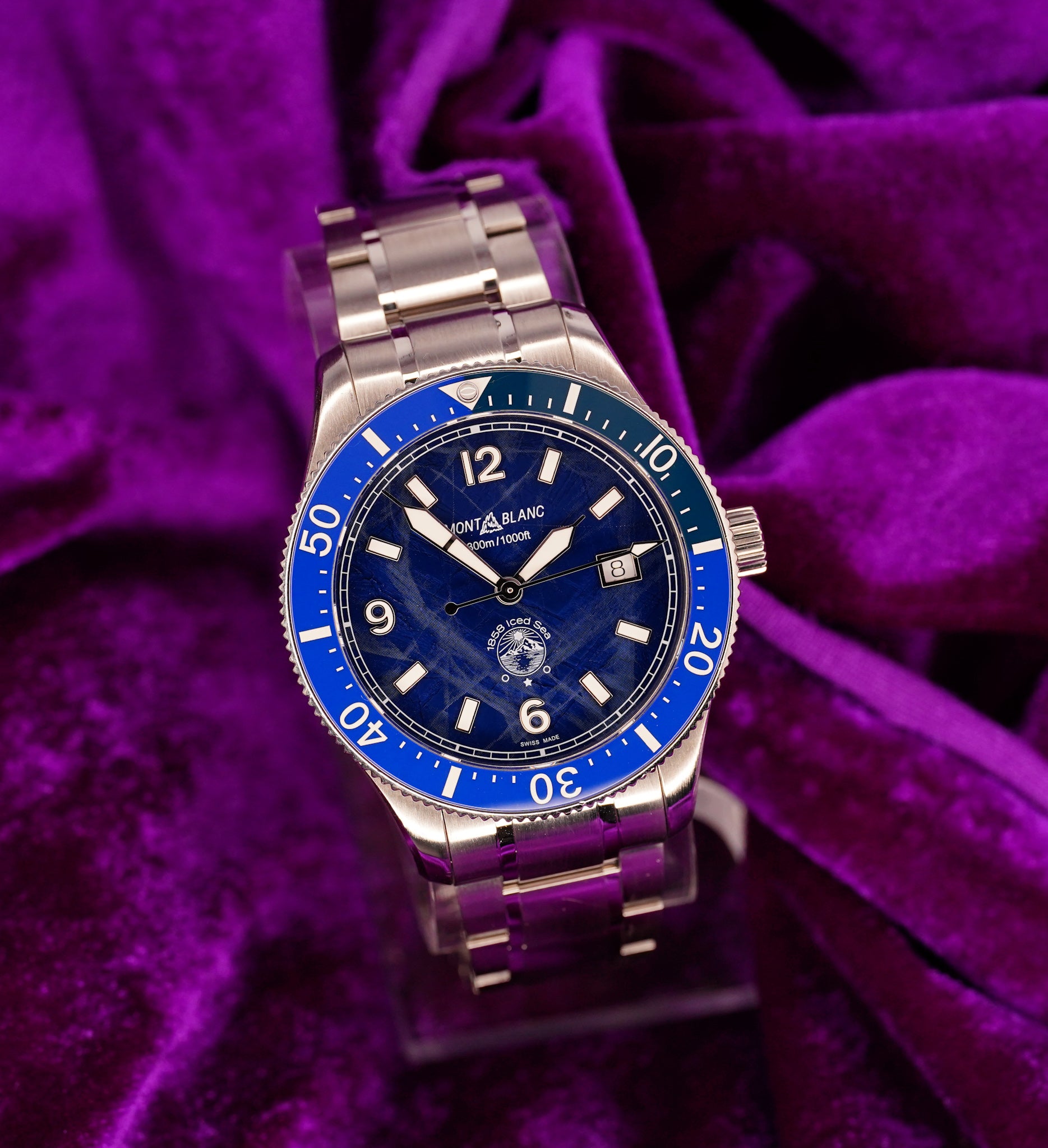 Montblanc 1858 Ice Sea Automatic Date – Ref. MB129369 – 41mm Stainless ...