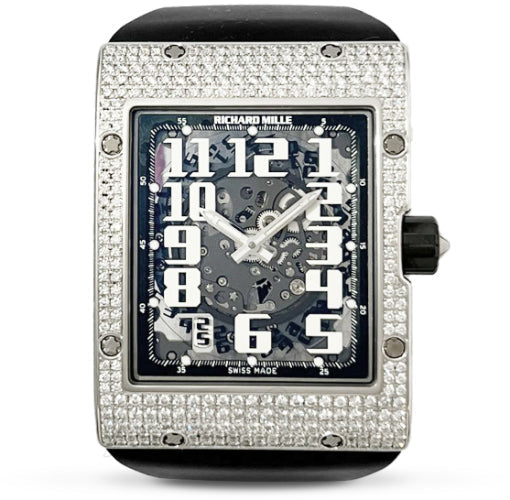 Richard Mille Automatic Winding Extra Flat White Gold Diamond | RM 016 ...